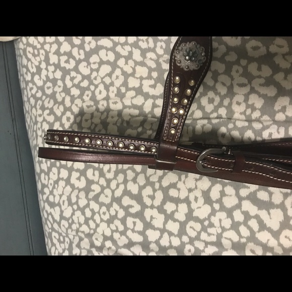 Other | Horse Tack Pretty Brown Tack Set With Stones | Poshmark